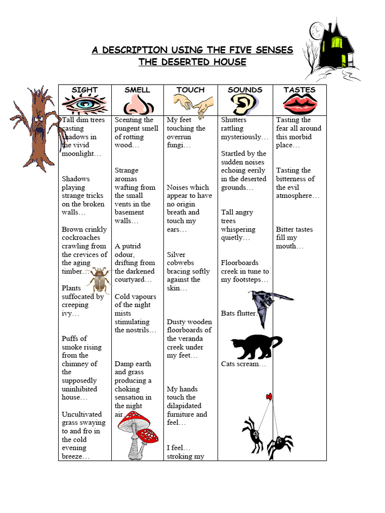 Haunted House Sensory Journey | PDF | Senses | Nervous System