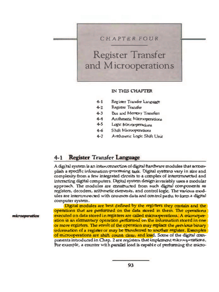 4-Chapter Morris Mano CSA | PDF