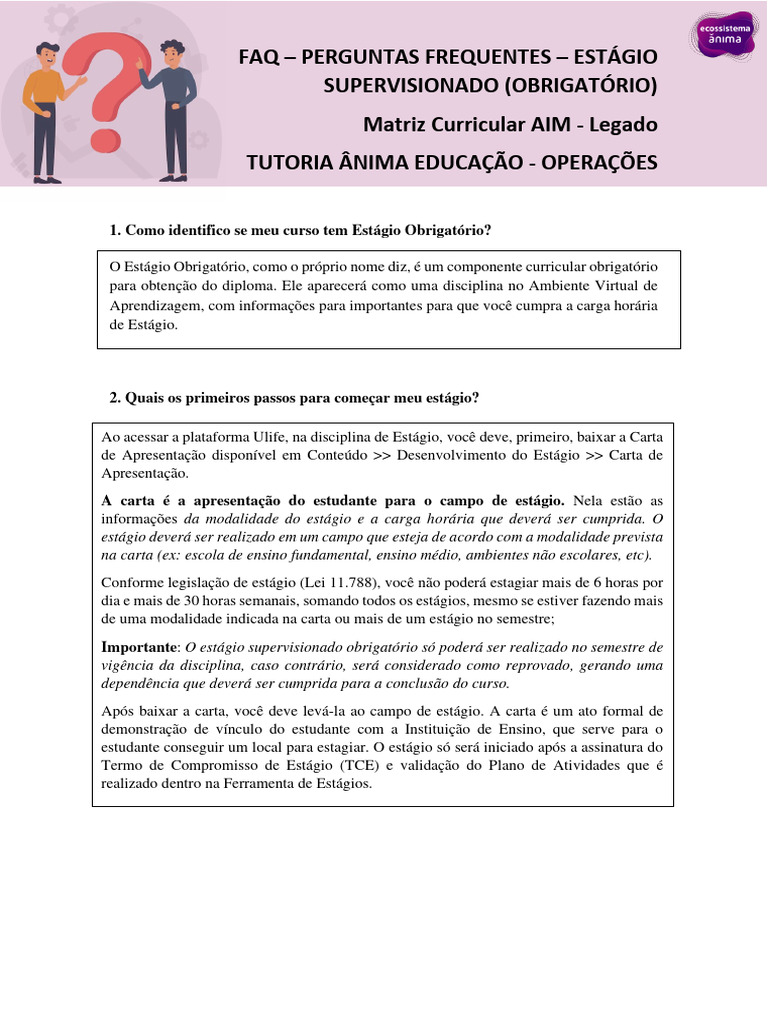 Pergutas Estagio | PDF