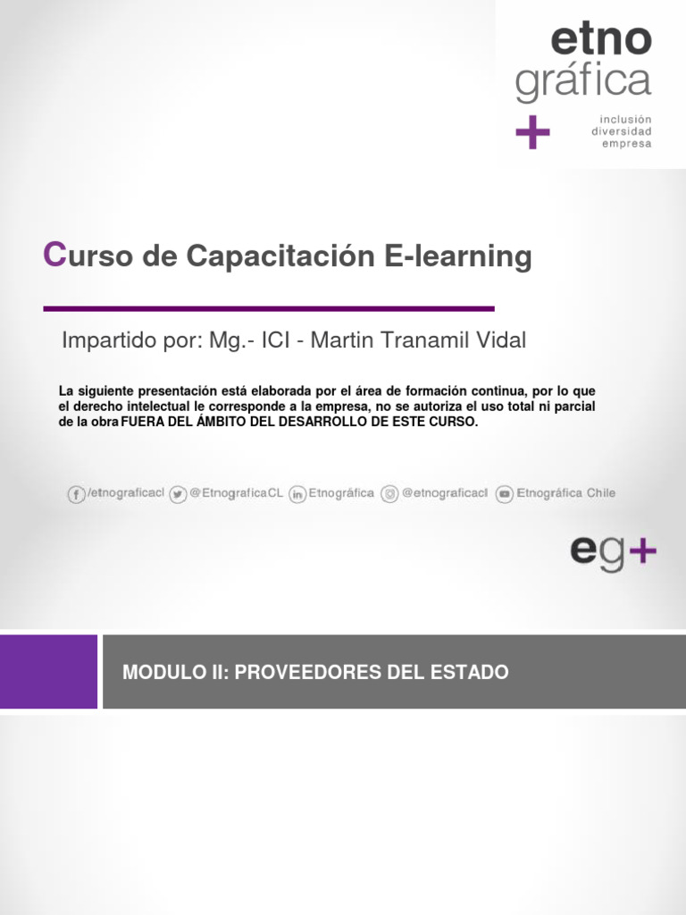Cursos E-Learning COMPRAS PUBLICAS Modulo 2 Parte 2 Mecanismo de Compras y El Trato Directo | PDF