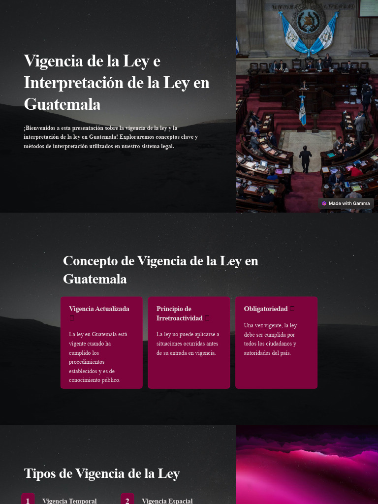 Vigencia e Interpretación de la Ley en Guatemala | PDF