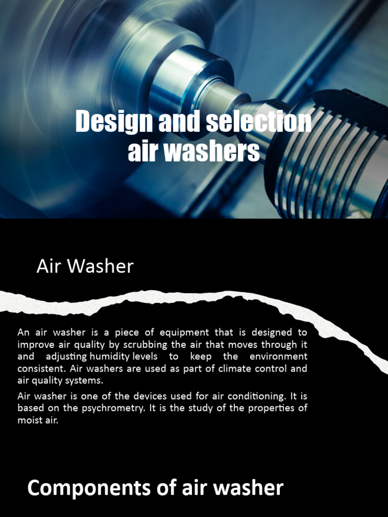 Air Washer Design and Components | PDF | Home & Garden | Science ...
