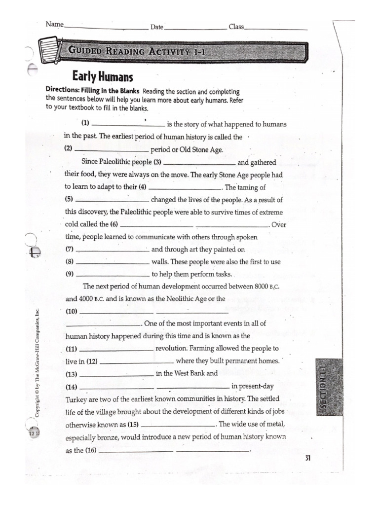 1-1 Guided Reading | PDF