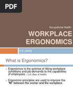 10 Principles of Ergonomics | PDF | Chair