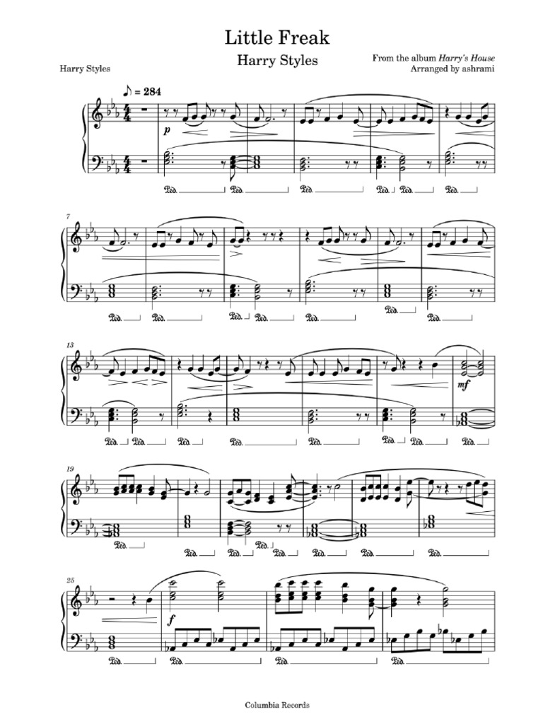 Little Freak Sheet Music | PDF