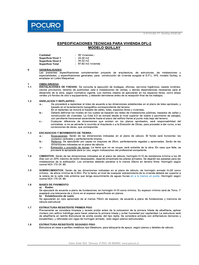 EE - TT Arquitectura Quillay | PDF