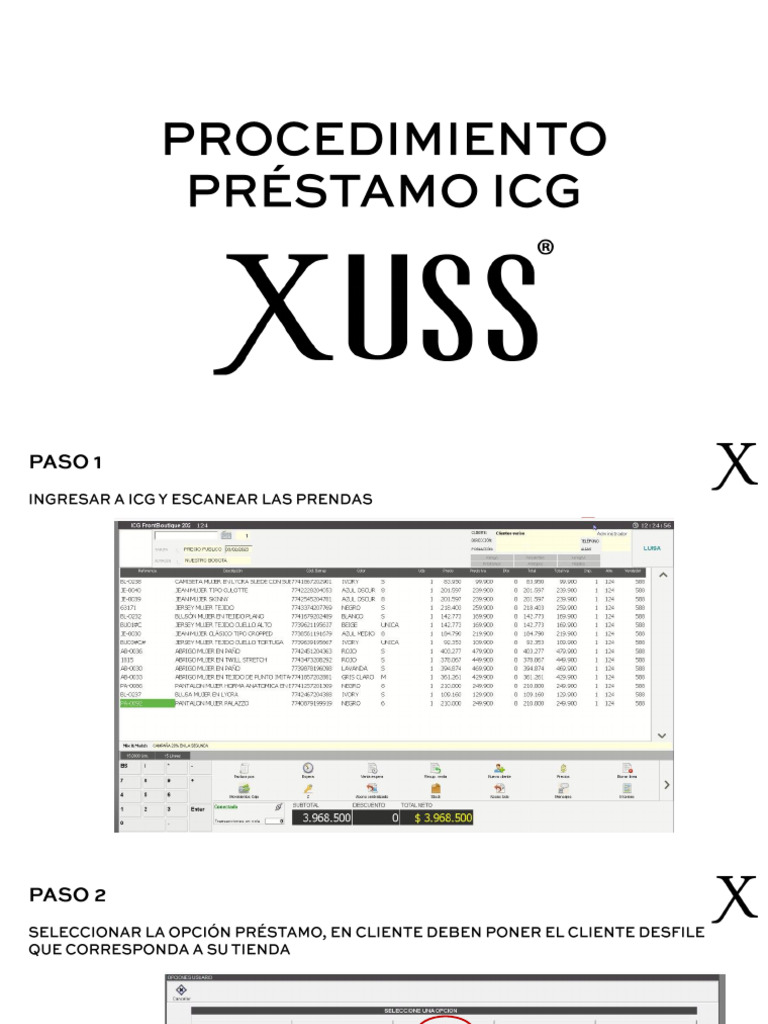 Procedimiento Préstamo Icg | PDF