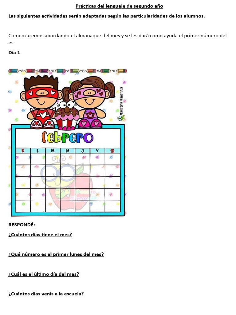 Refuerzo Segundo Grado | PDF