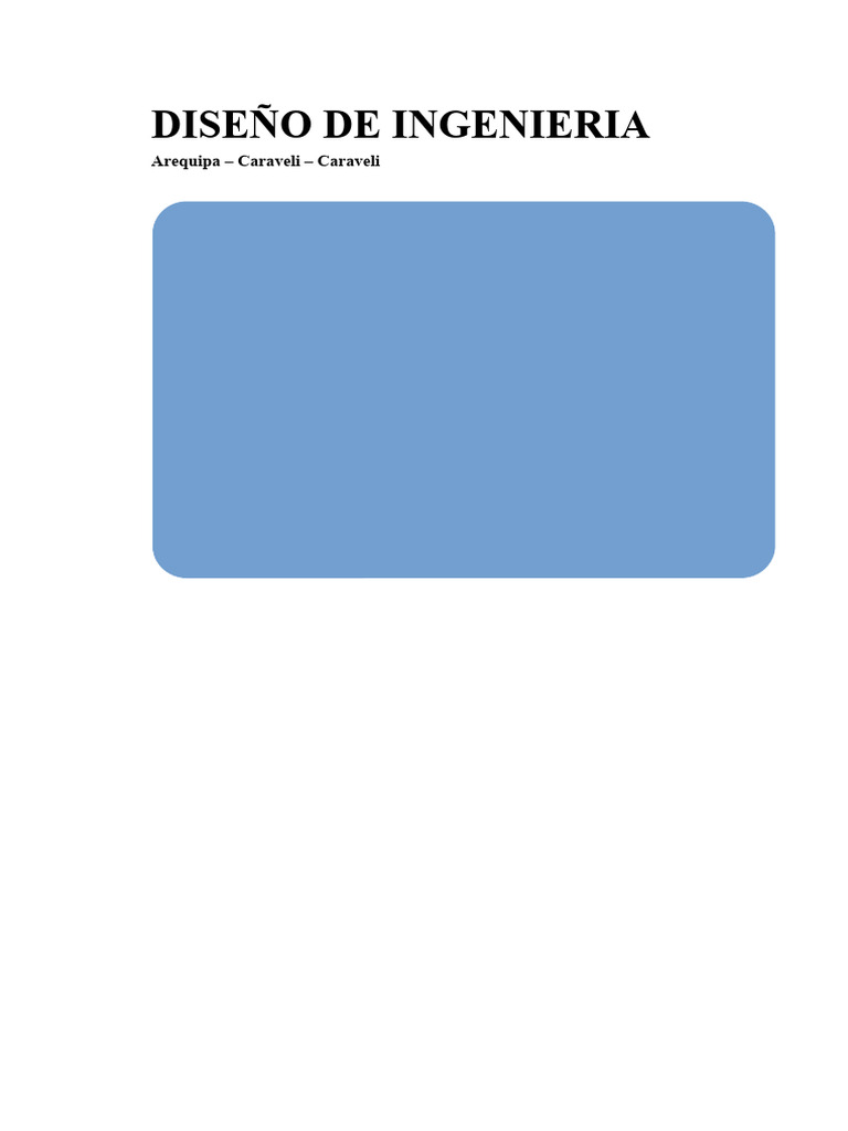 Diseño de Ingenieria | PDF