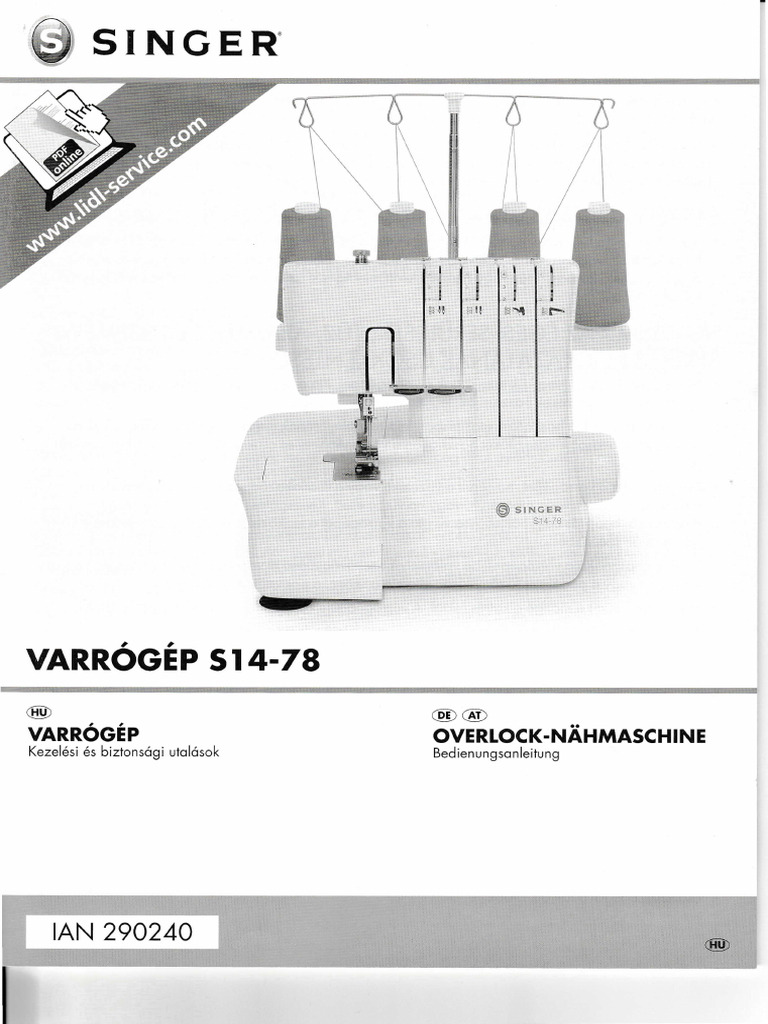 Singer S14-78 Overlock | PDF