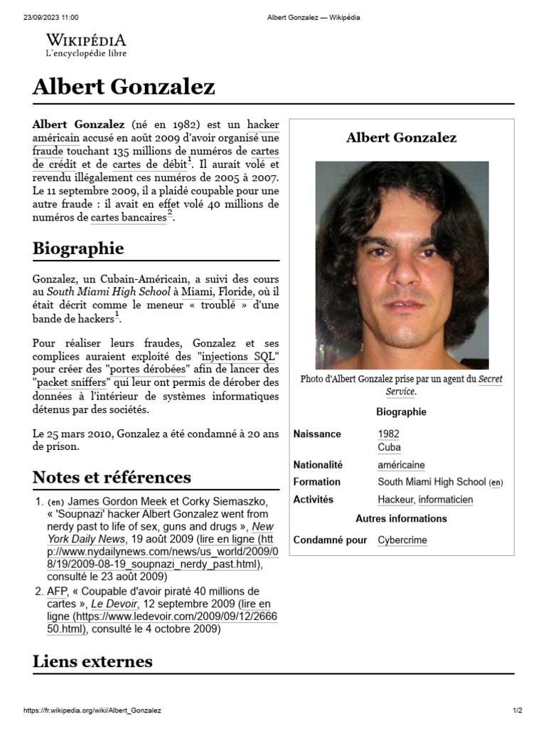 Albert Gonzalez - Wikipédia | PDF