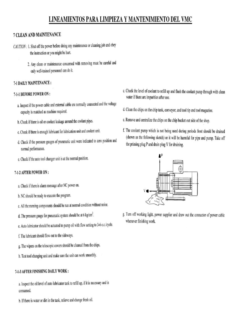 LAB Procedimientos de Limpieza, Mantenimiento y Emergencia | PDF