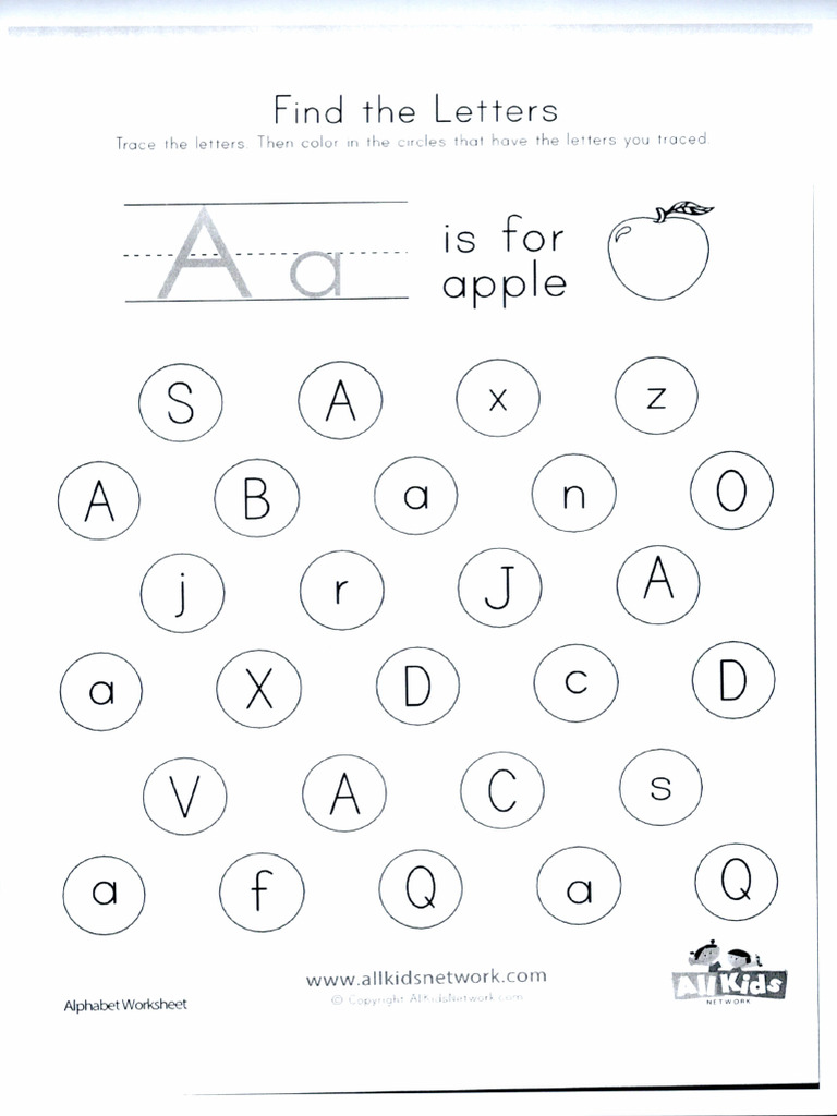 Find The Letter From A To Z | PDF