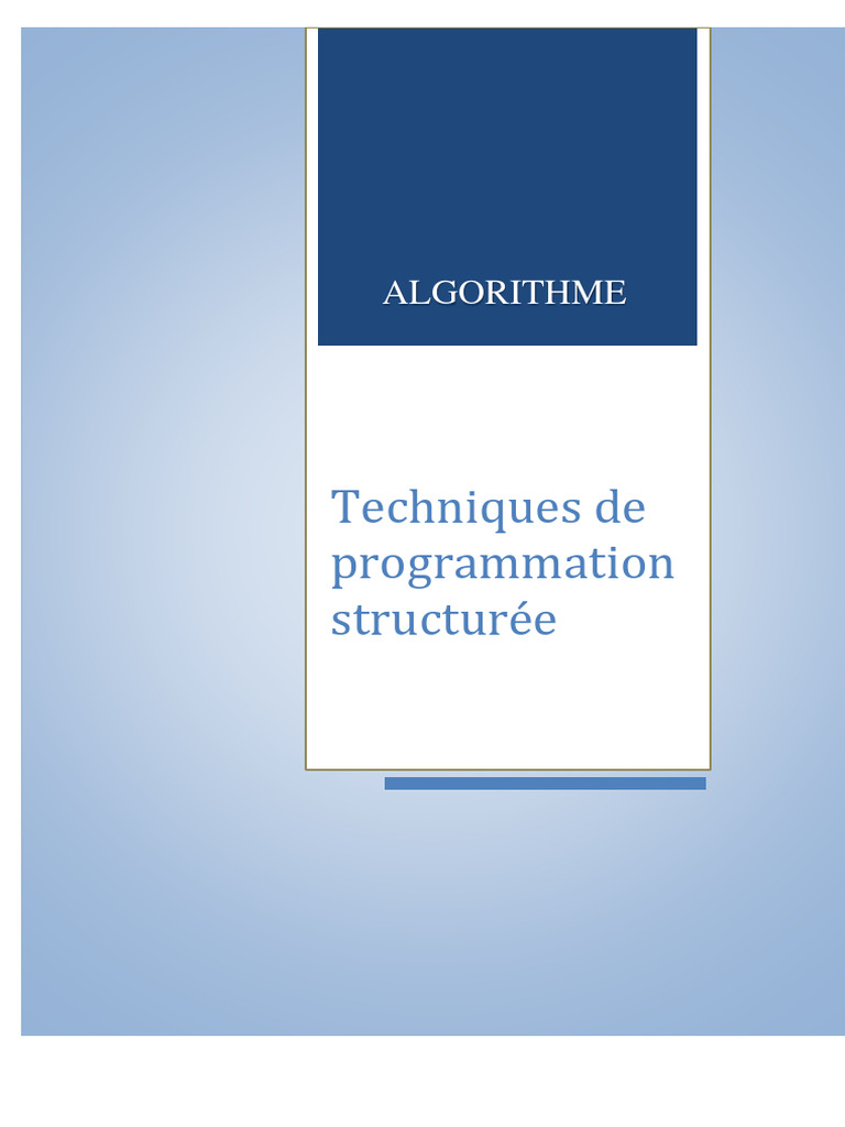 TSDI Algorithme Cours | PDF