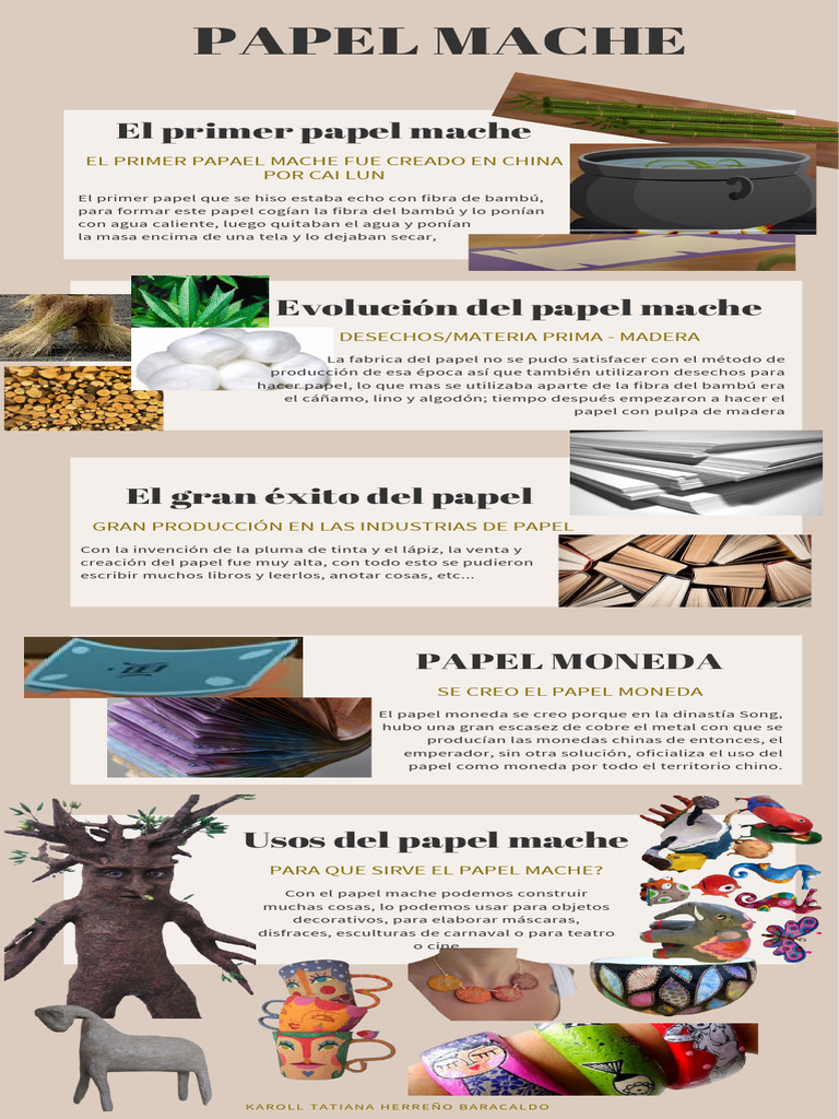 Historia y usos del papel maché | PDF | Arte
