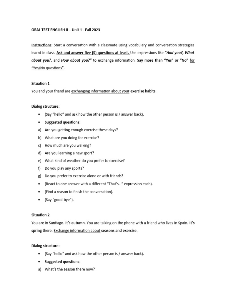 Role Play 1 Structure. | PDF