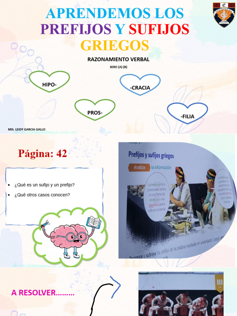APRENDEMOS LOS PREFIJOS Y SUFIJOS GRIEGOS | PDF