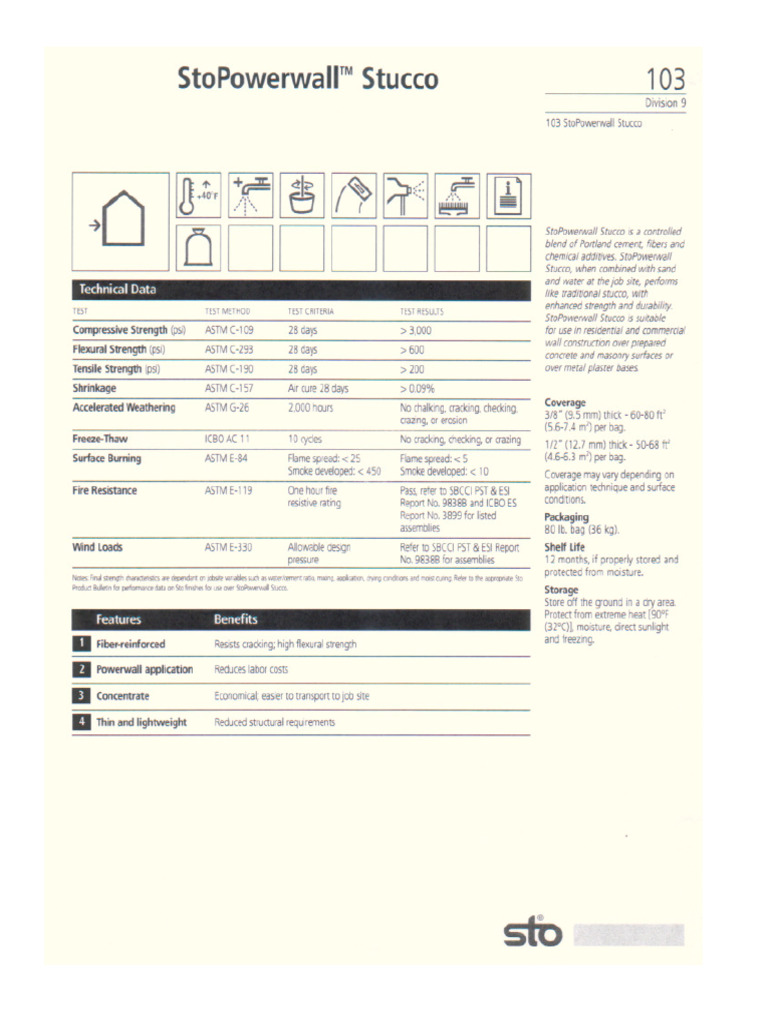 Sto Powerwall Stucco | PDF