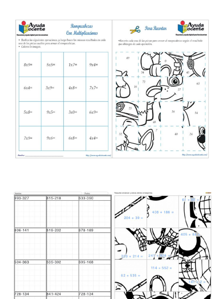 Rompecabezas Matematicos | PDF