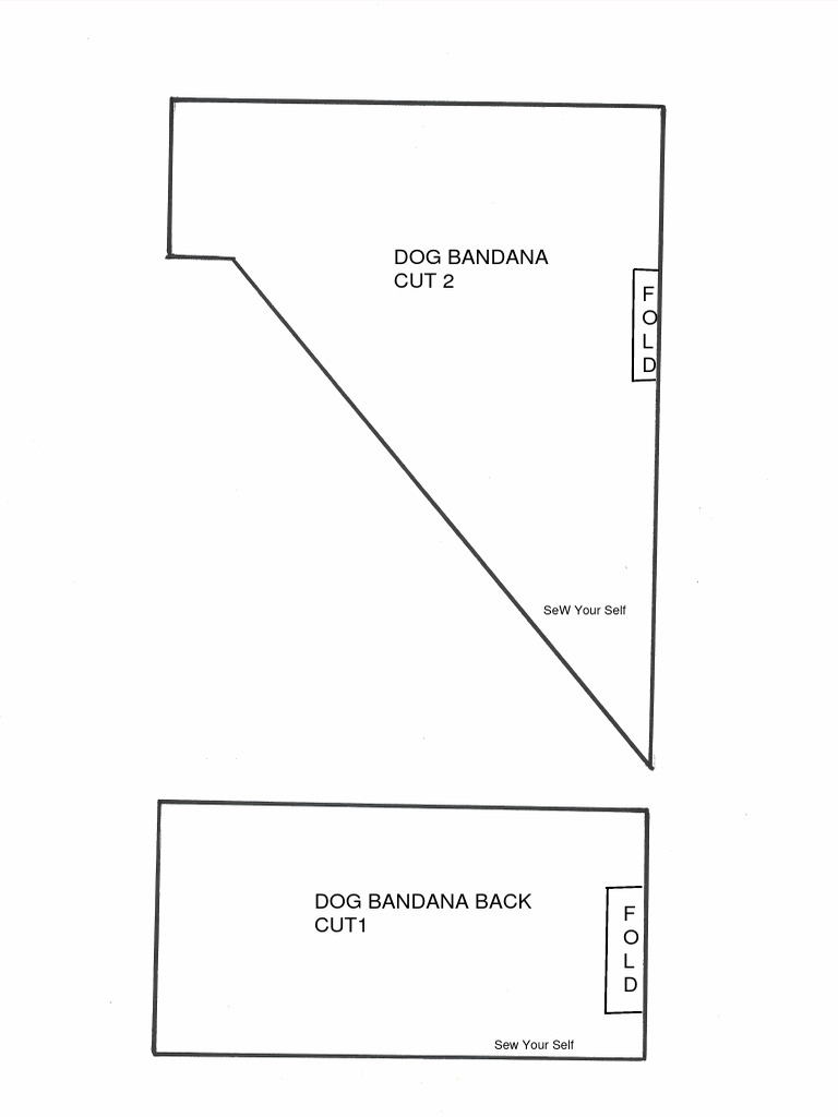 DIY Dog Bandana Sewing Guide | PDF