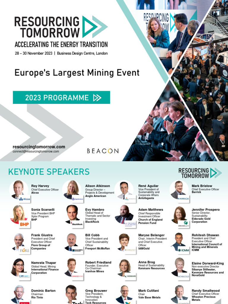 Resourcing Tomorrow: Mining Conference 2023 | PDF