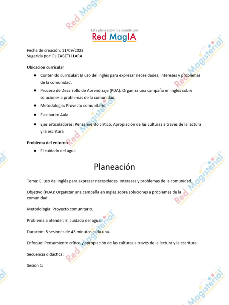 Red MAgIA - Organiza Una Campaña en Inglés Sobre Soluciones A Problemas ...