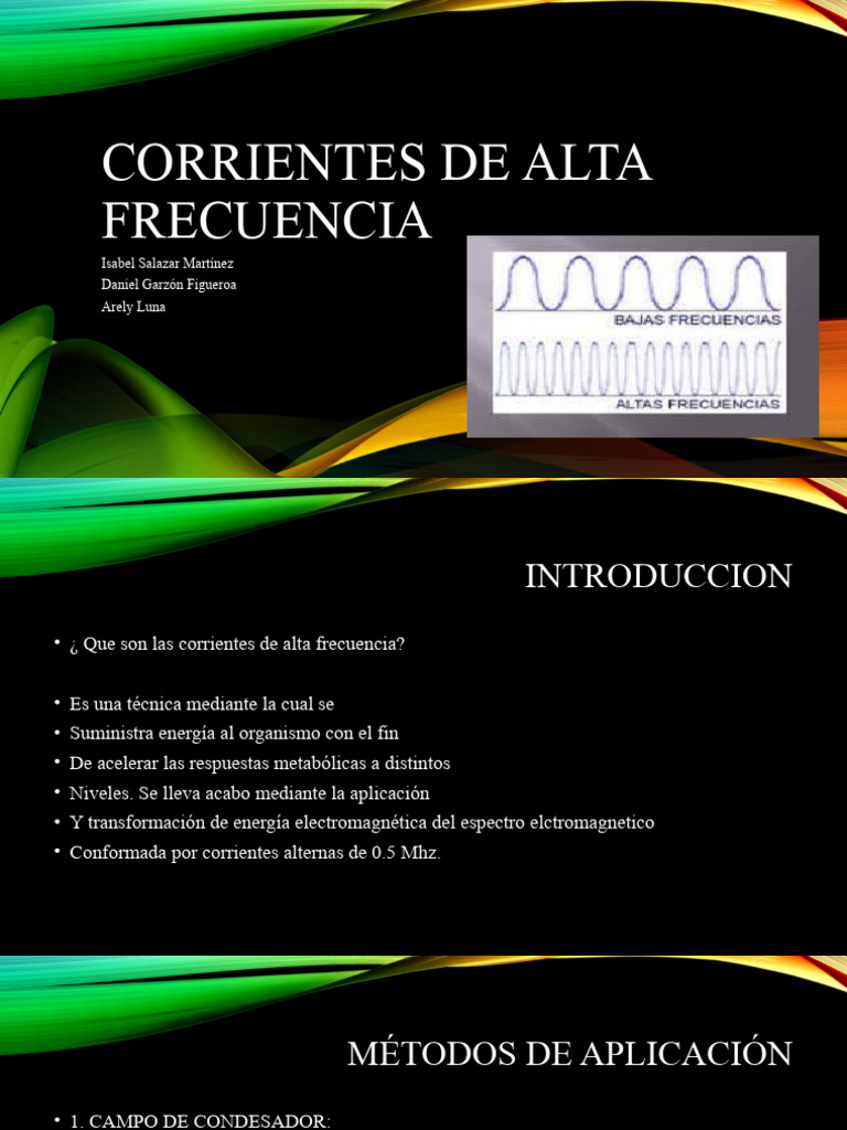 Corrientes de Alta Frecuencia | PDF