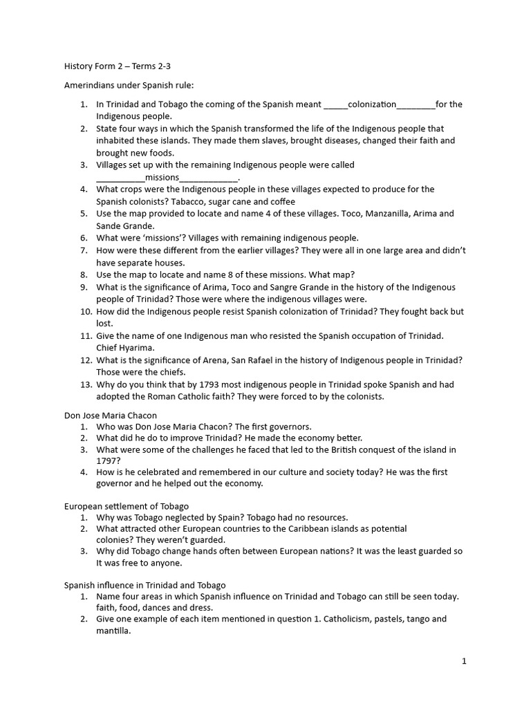 History Terms 2-3-16 Jun 2023 | PDF