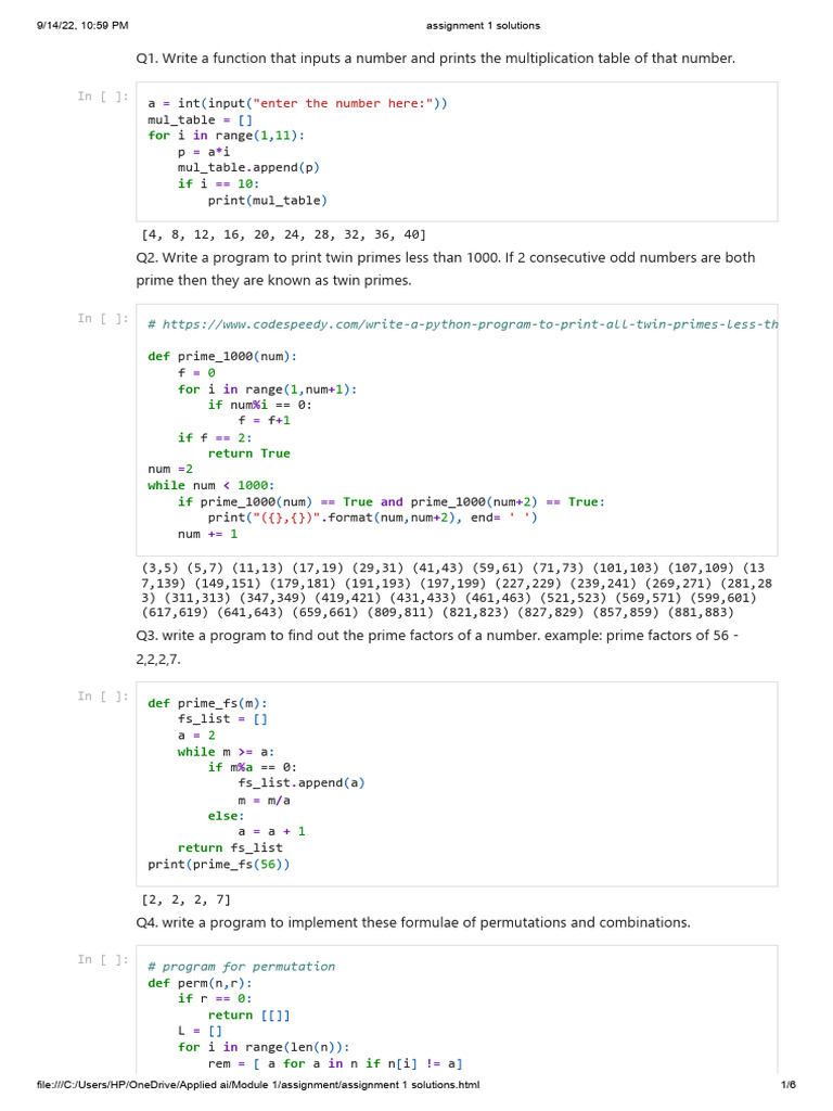 Python Programming Exercises | PDF