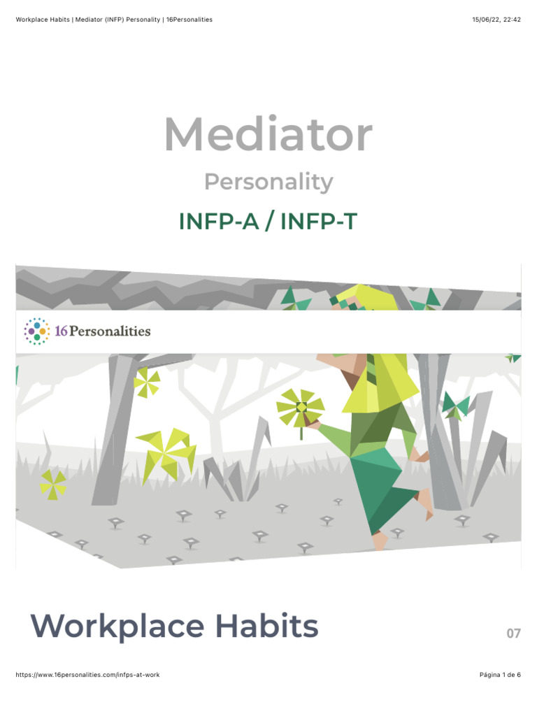 Workplace Habits - Mediator (INFP) Personality - 16personalities | PDF | Games & Activities ...