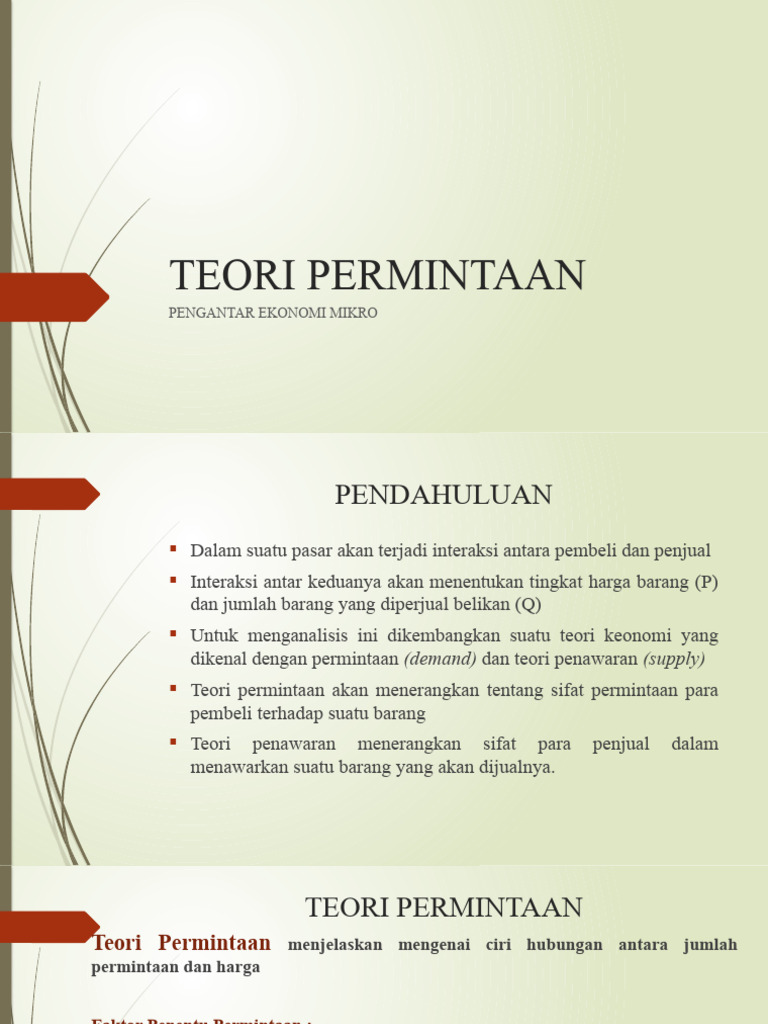 Teori Permintaan | PDF