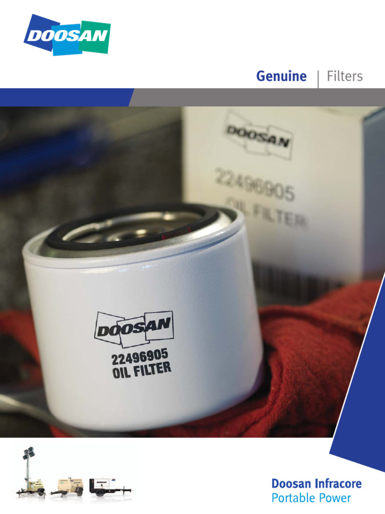 Doosan Genuine Filter Catalog | PDF