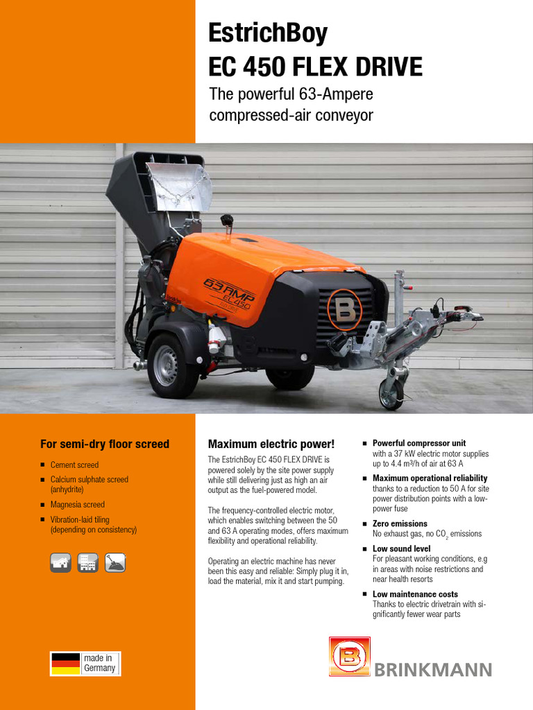 EstrichBoy EC450 FLEXDRIVE Brochure EN | PDF