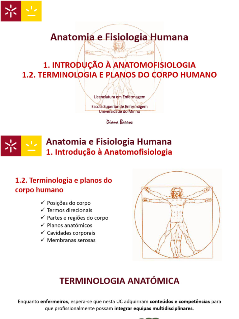 Anatomia e Terminologia do Corpo Humano | PDF | Anatomia | Corpo humano
