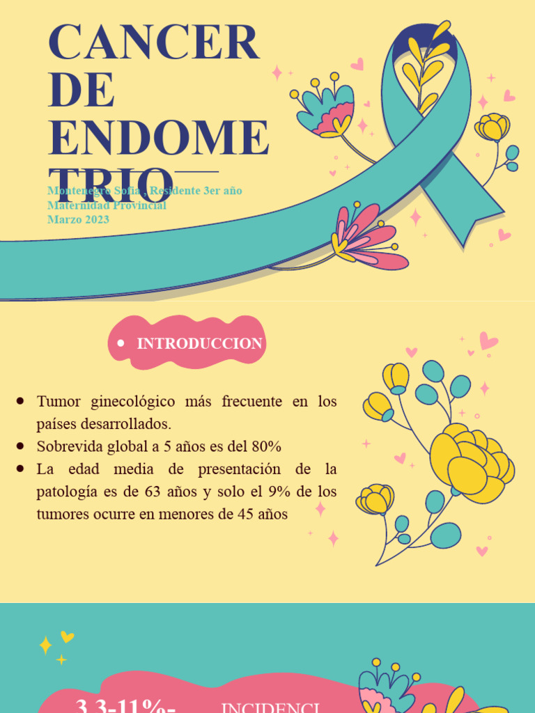 Cáncer de Endometrio: Guía Clínica | PDF | Cáncer | Especialidades Medicas