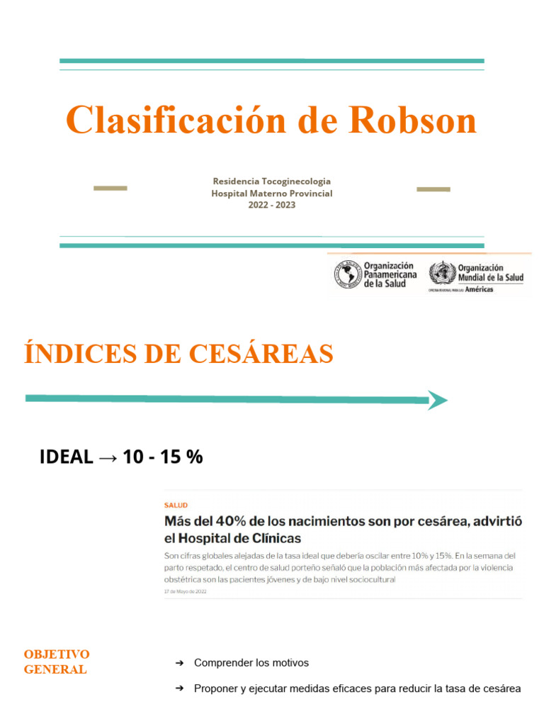 Clasificación de Robson | PDF