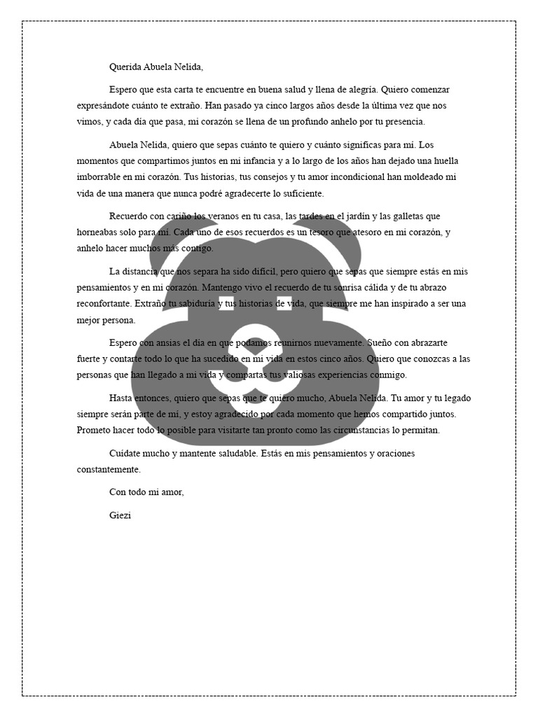Querida Abuela Nelida Pdf