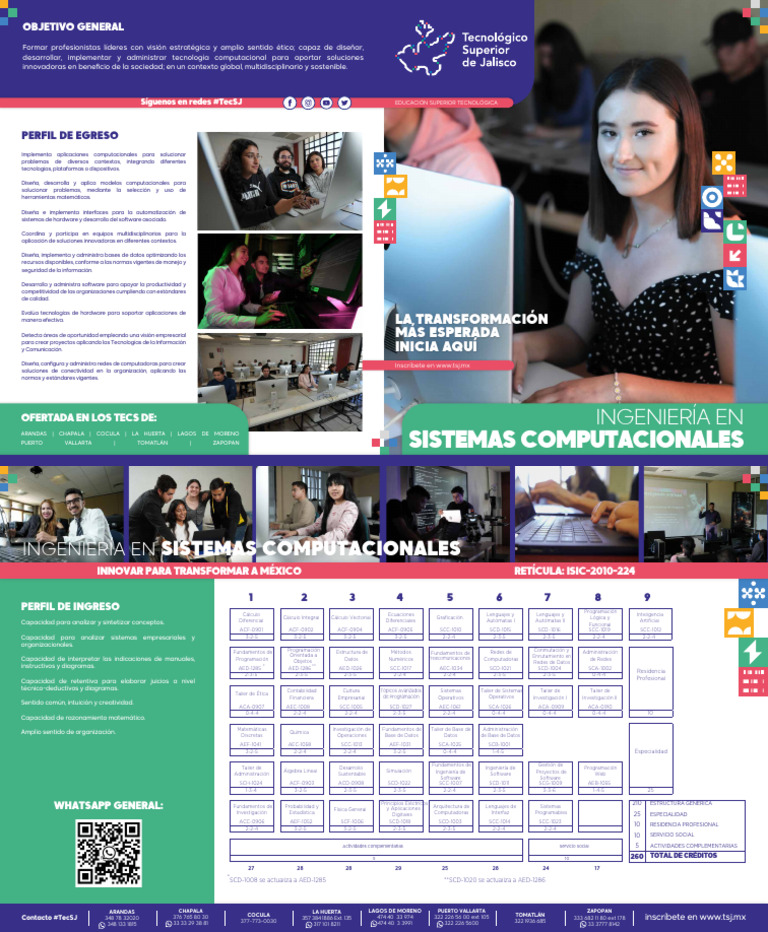 Folleto Ingenieria en Sistemas Computacionales | PDF | Informática | Ingeniería de software