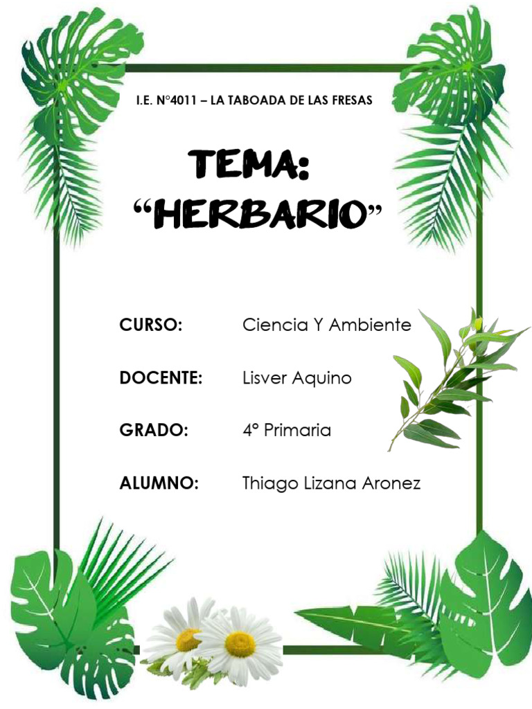 caratula-herbario thiago | PDF