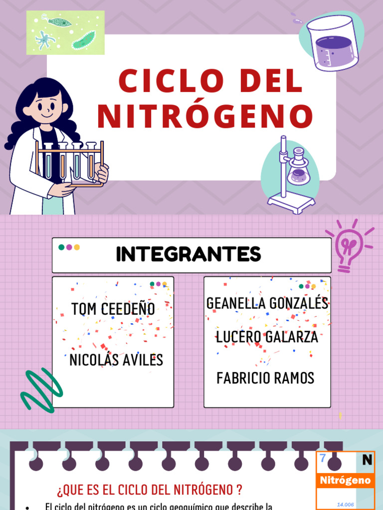 Diapositivas Del NITRÓGENO | PDF