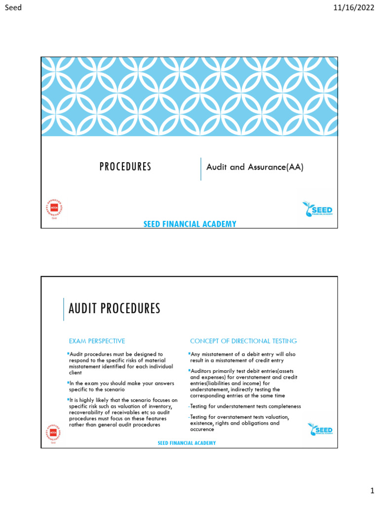 AA 10 Procedures | PDF