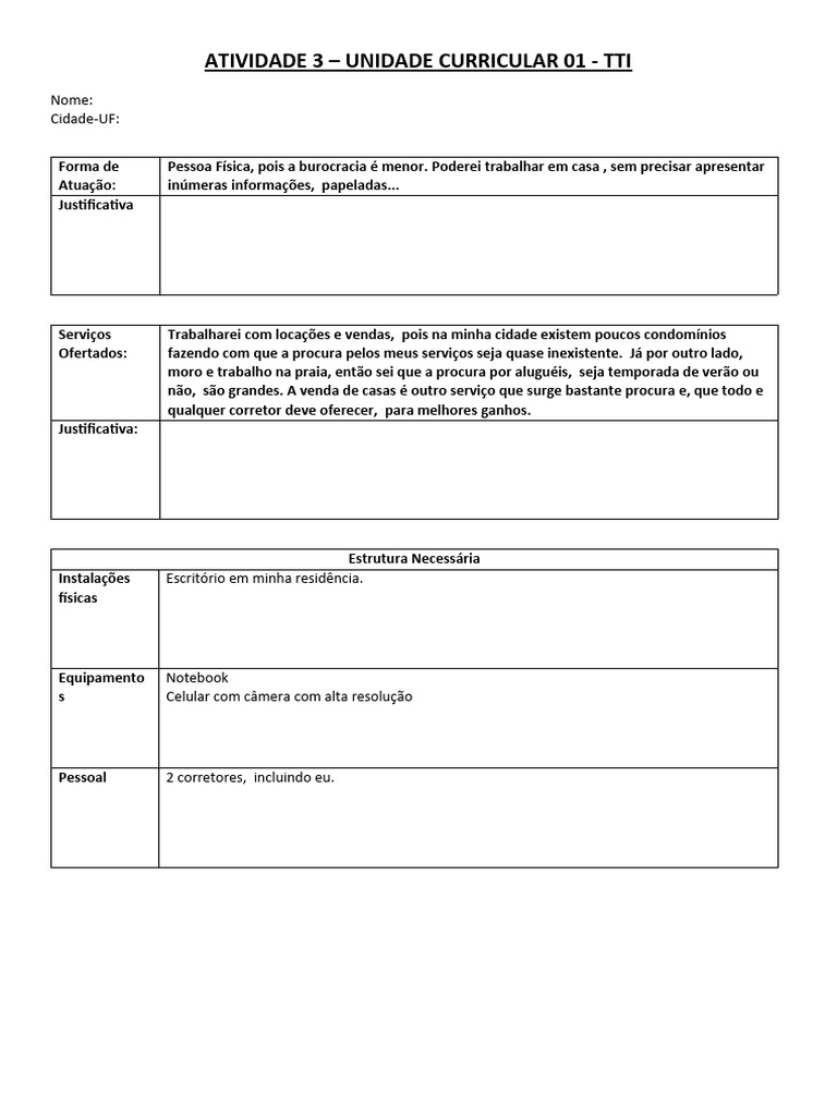Atividade 3 TTI | PDF