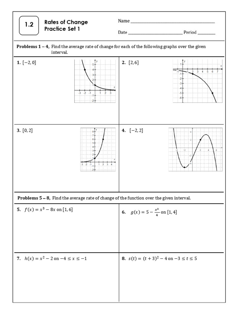 1 2 Practice Pdf Derivative
