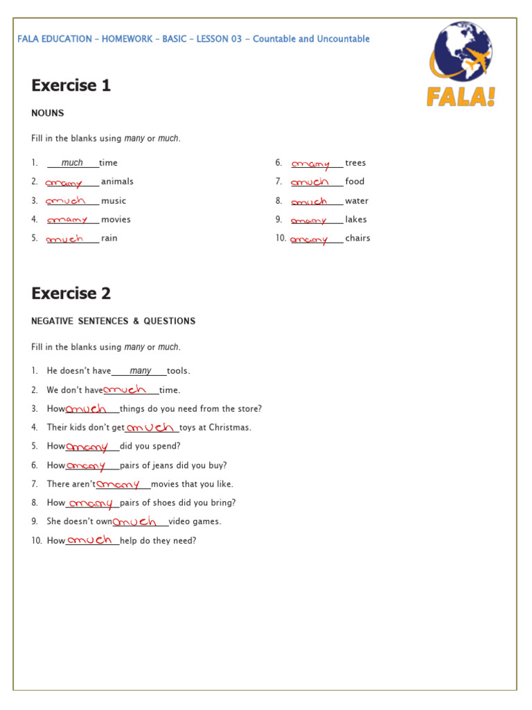 Basic - Lesson 01 - Simple-Present - Homework | PDF