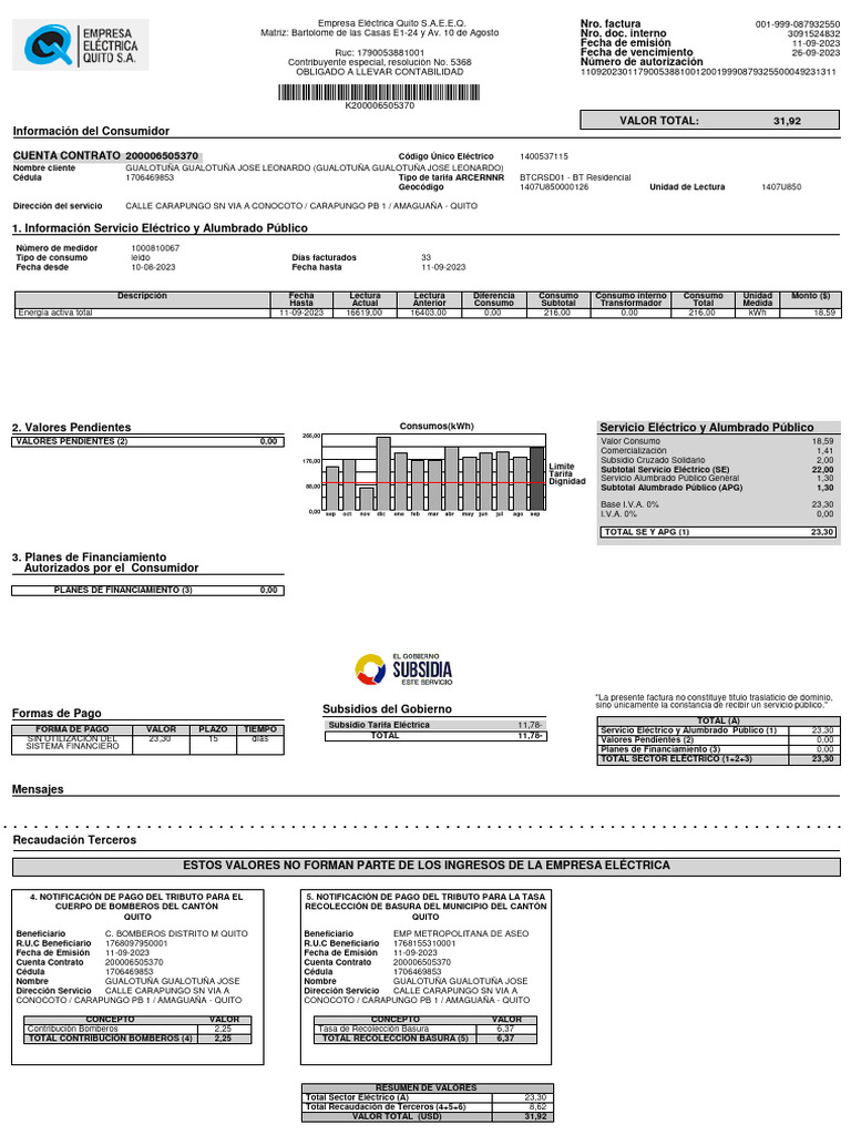 Carta de Luz | PDF | Energia electrica | Ingenieria Eléctrica
