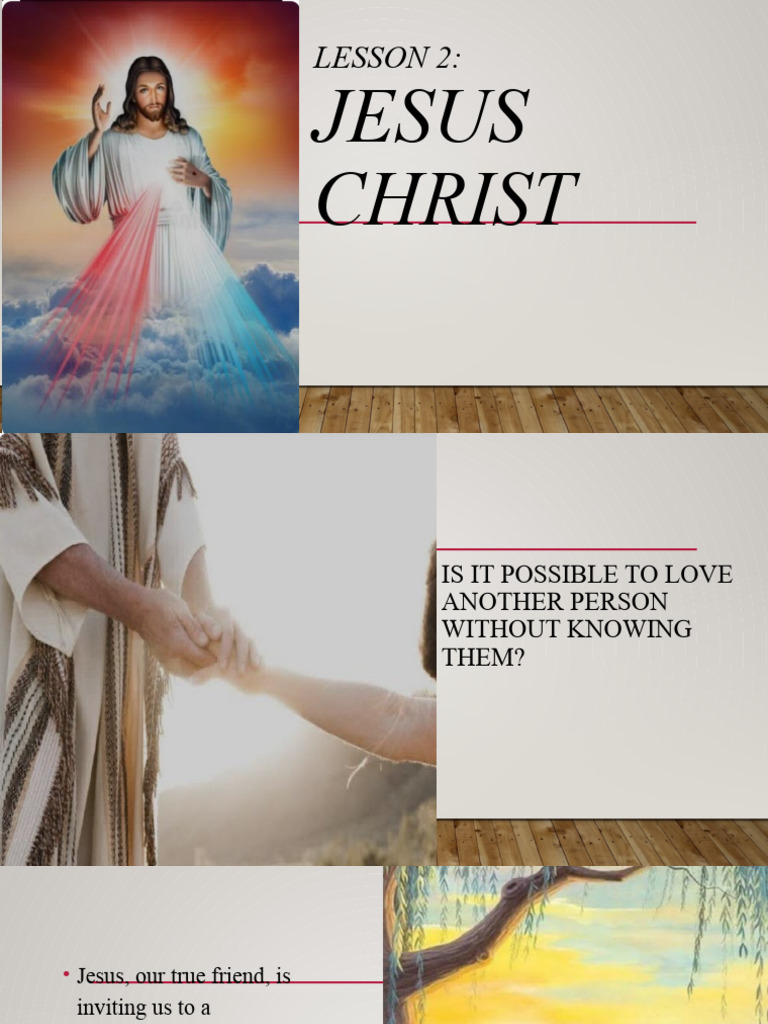 Lesson 2 Jesus Christ | PDF | Jesus | Abrahamic Religions