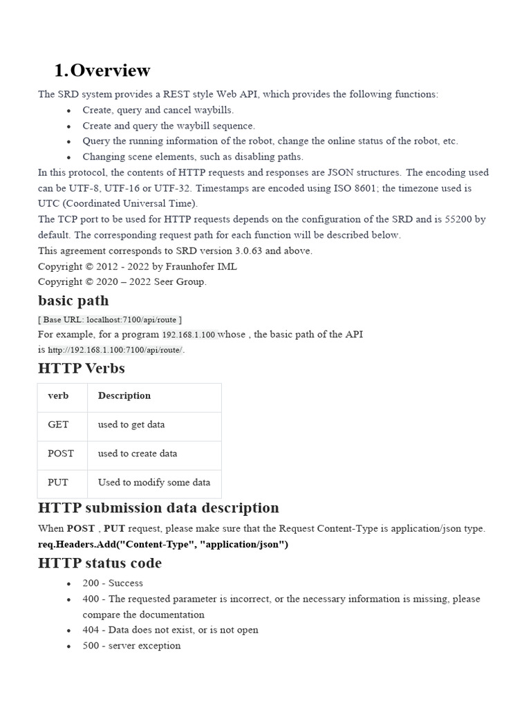 Srd Api Protocol Pdf Data Type Parameter Computer Programming