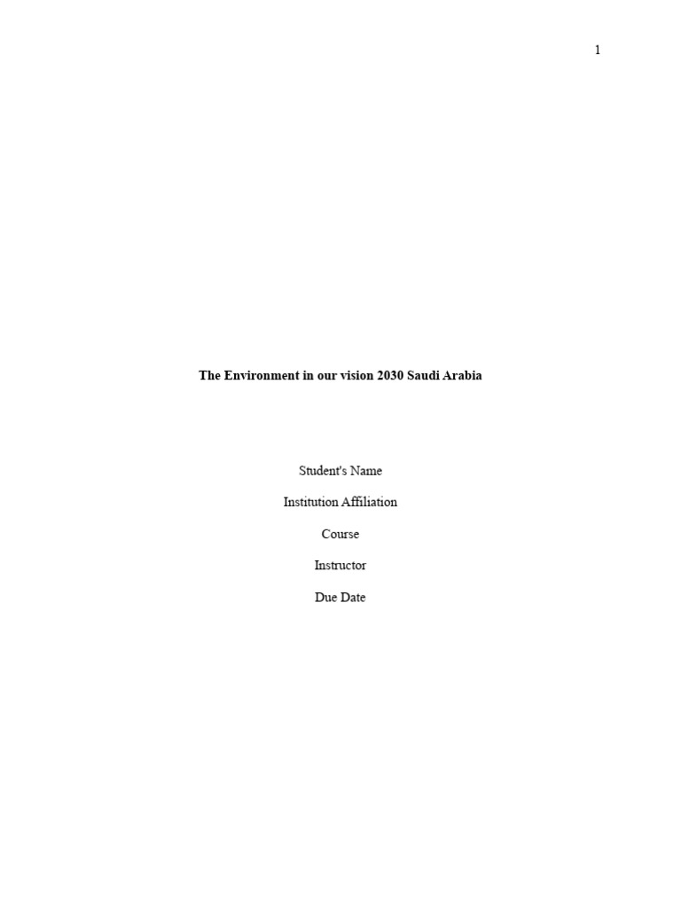 Vision 2030 Saudi Arabia - Revised | PDF