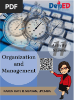 Organization and Management Q2 Week 1 | PDF | Learning | Organizational Structure