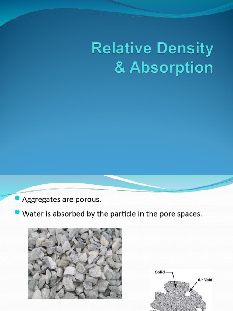 Aggregates - Relative Density For Students | PDF | Density | Physical ...